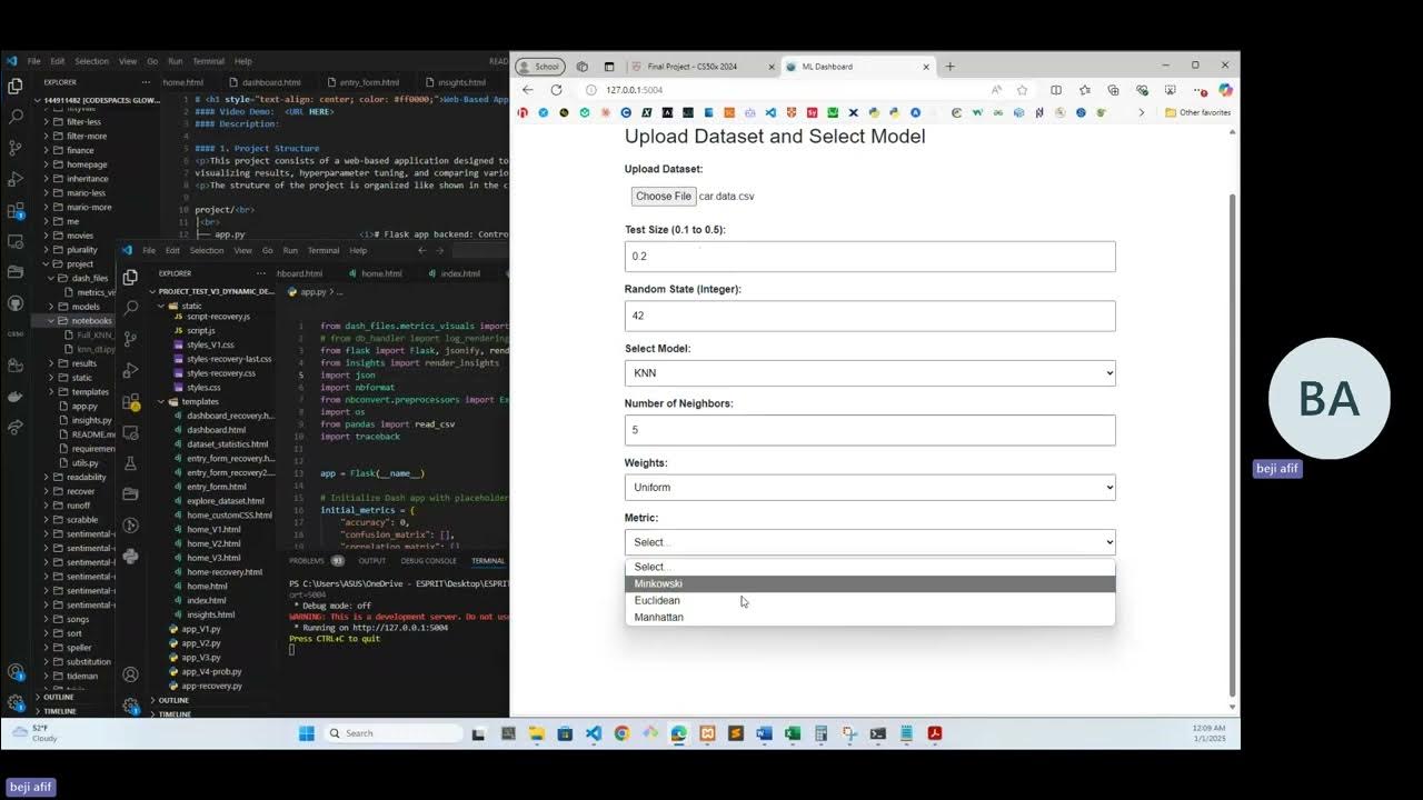 CS50 Final Project Web Based Application for ML Data Visualization - YouTube