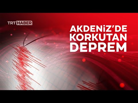 Akdeniz'de 6,4 büyüklüğünde deprem
