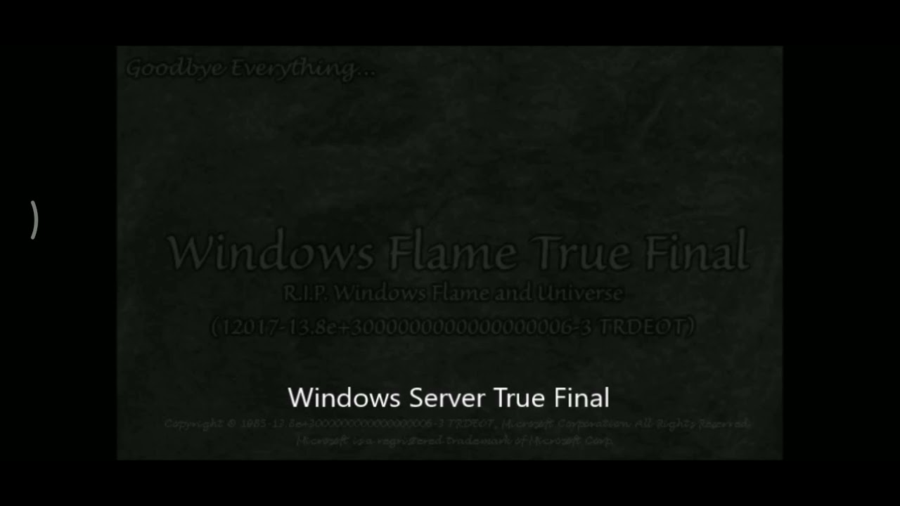 Windows Flame True Final Startup Shutdown Sound - Windows Server True ...