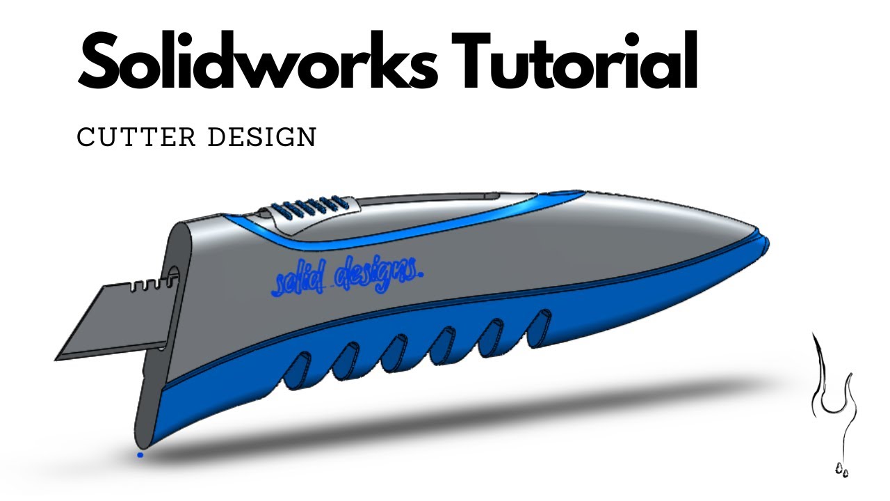 cutter design in solidworks - YouTube