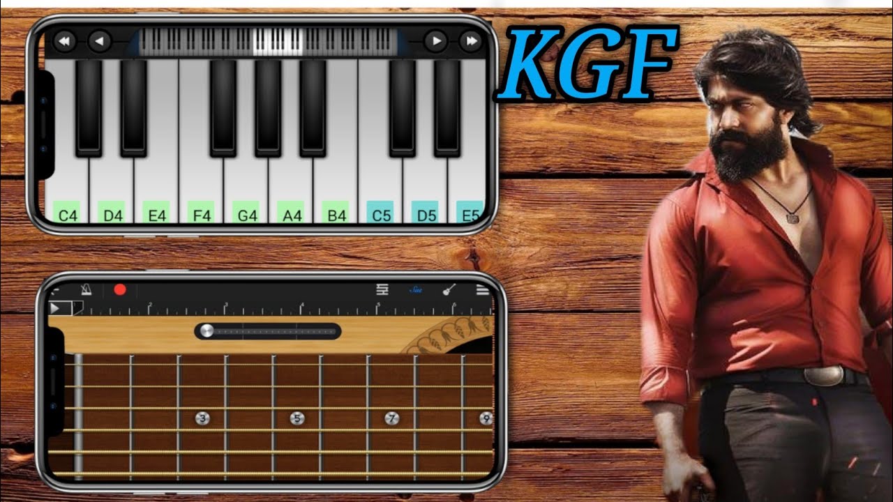 KGF Guitar & Piano tutorial || Perfect piano tutorial easy || Walkband ...