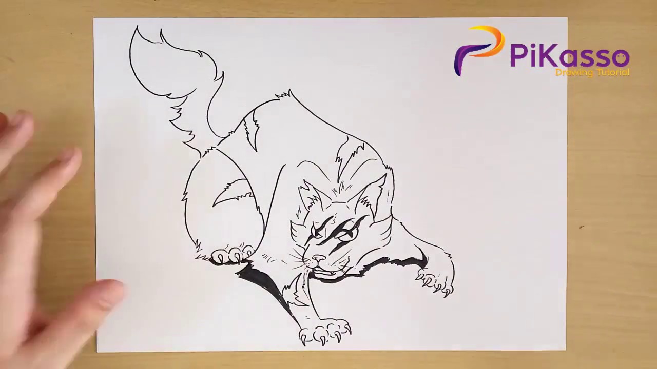 How to Draw Warrior Cats step by step - YouTube