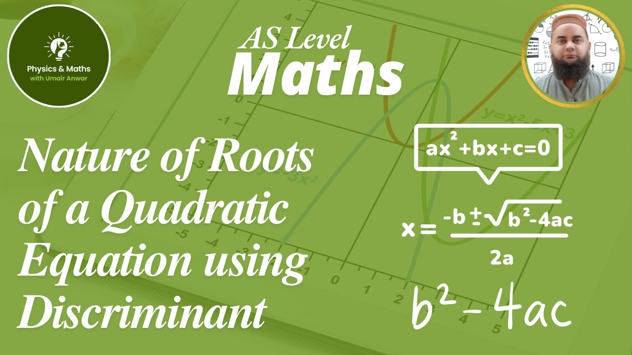 9. Nature of Roots of a Quadratic Equation || Ex 1G || P1 #9709 #as # ...