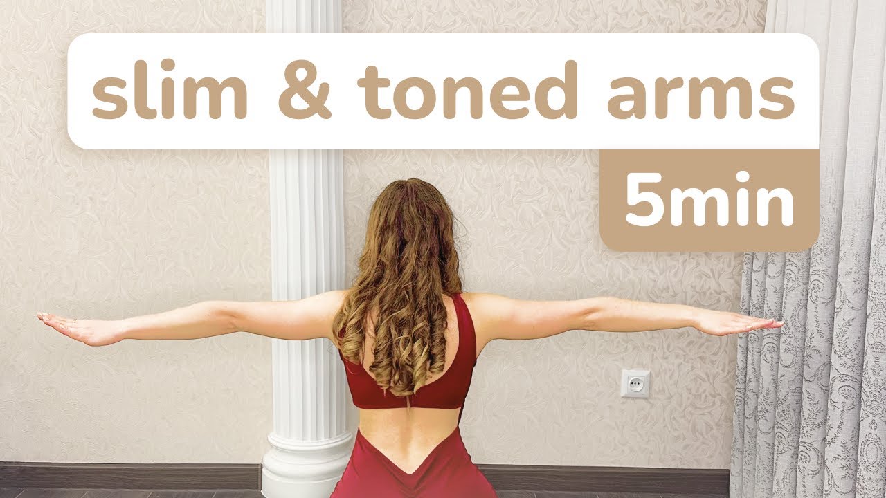 5min Slim & Toned Arms Workout | Lean Arms & Bun Arm Fat | No Equipment ...