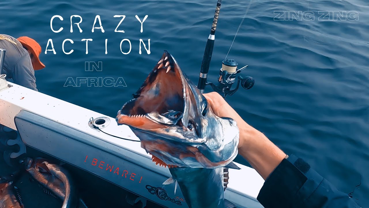 CRAZY ACTION FISHING IN AFRICA🌍 SNOEK FEEDING FRENZY 🥵 - YouTube