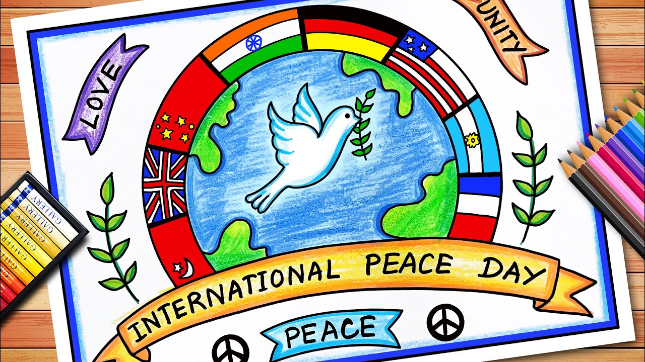 United Nations Day Drawing | United Nations Day Poster | Peace Day ...
