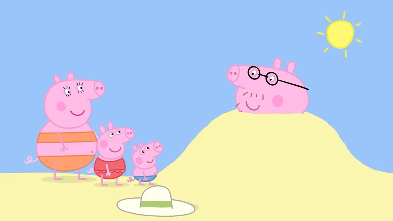 Peppa Pig — S1 E46 — At the Beach - YouTube
