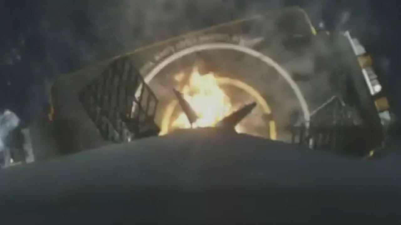 Incredible onboard footage shows successful SpaceX landing - YouTube