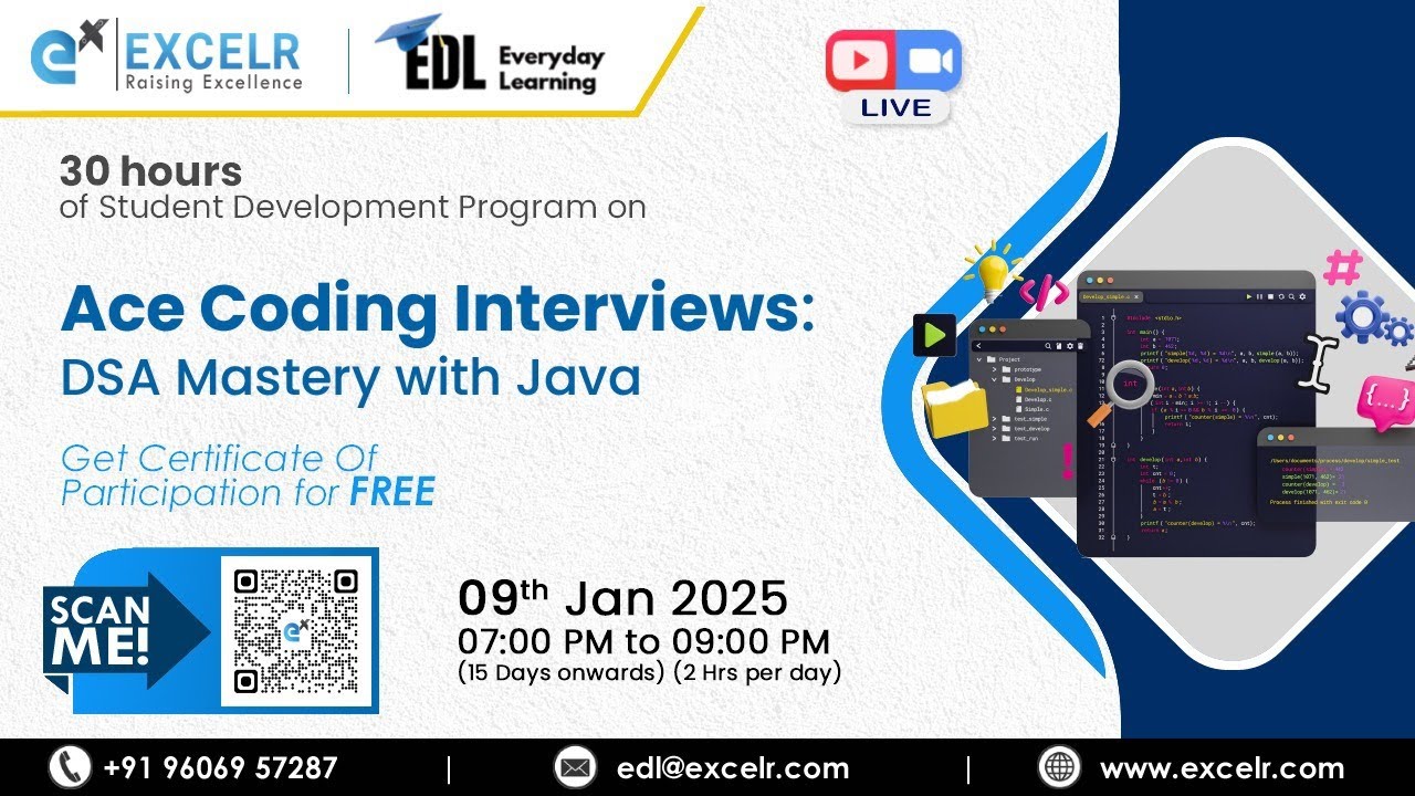 SDP on ACE Coding interviews: DSA Mastery with Java - Day 1 - YouTube
