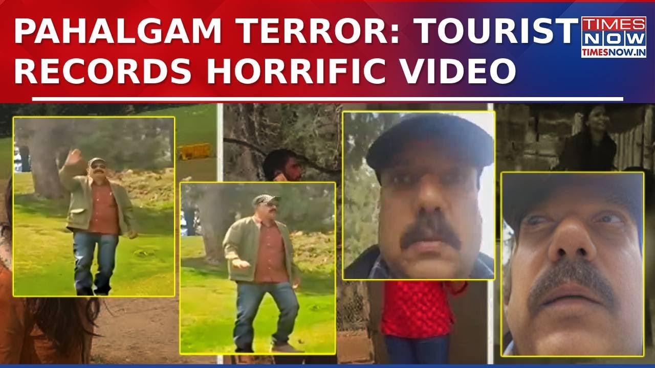 Pahalgam Attack Video Tourist Records Moment Of Terror Attack; 2 ...