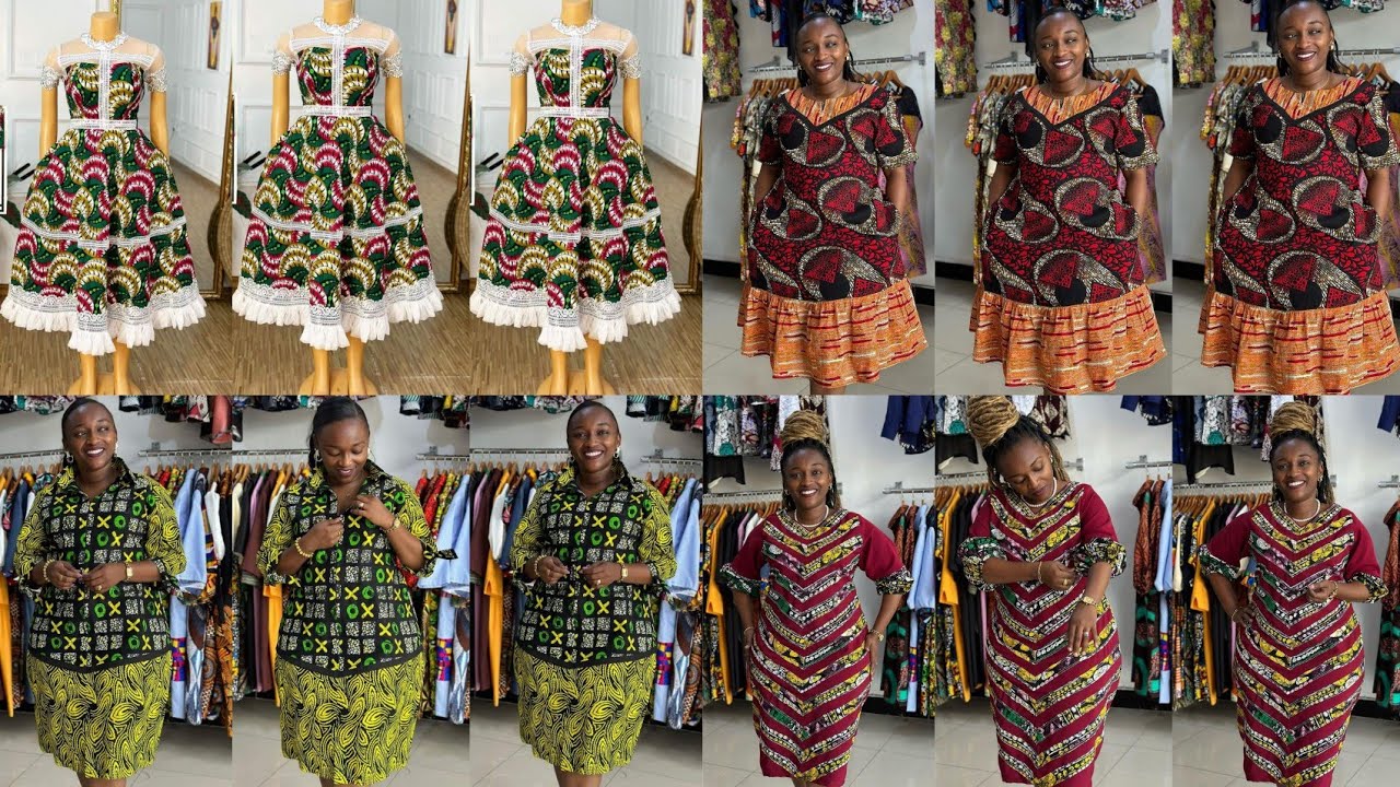 🆕MISHONO MIPYA MAGAUNI YA VITENGE AFRICAN ANKARA GOWN DRESS FOR CHURCH ...