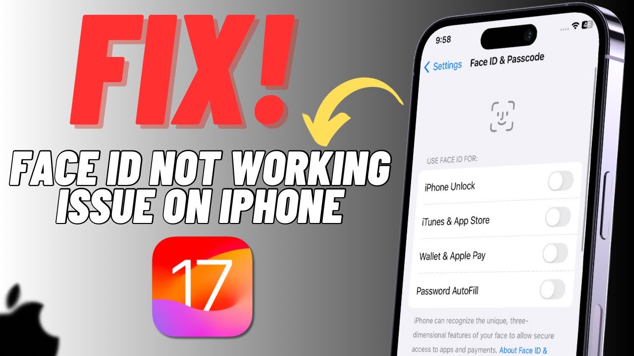 How to Fix Face ID not Working on iPhone - YouTube
