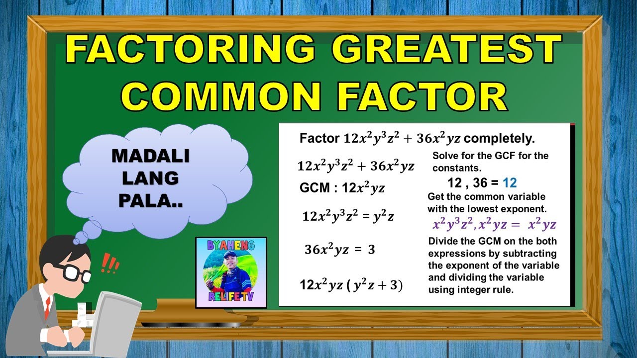 Factoring Greatest Common Factor How To Get GCF YouTube factoring-greatest-common-factor-how-to-get-gcf-youtube