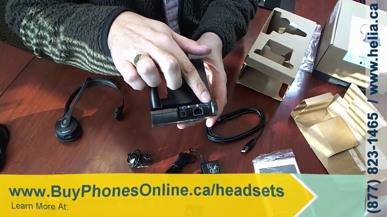 Unboxing the Plantronics SAVI 710 Commercial Cordless Headset - YouTube