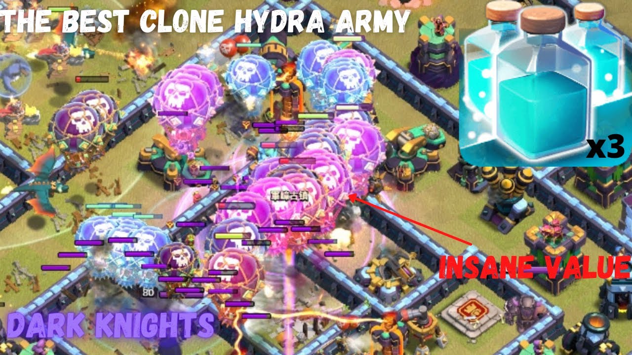 NEW ARMY COMPOSITION FOR CLONE HYDRA THAT IS THE BEST | TH14 3 STAR AIR ...