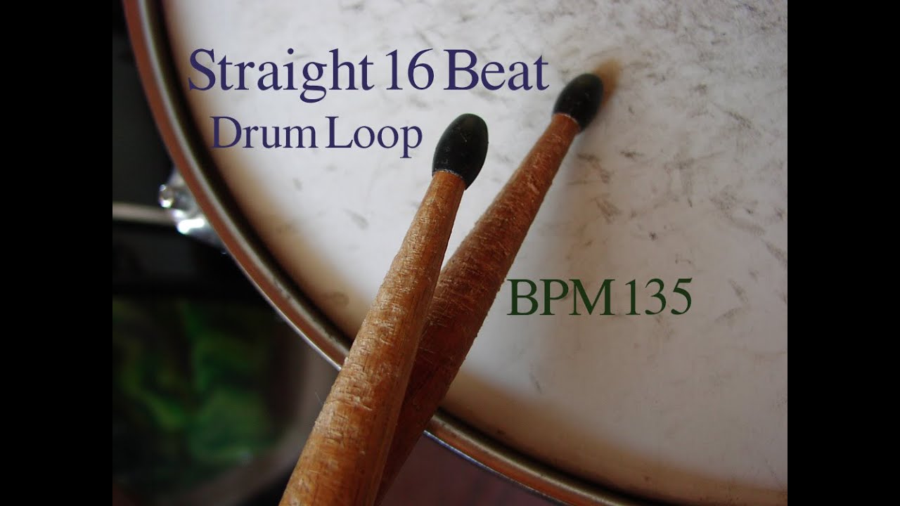 [Drum Loop]Straight 16Beat 135BPM - YouTube