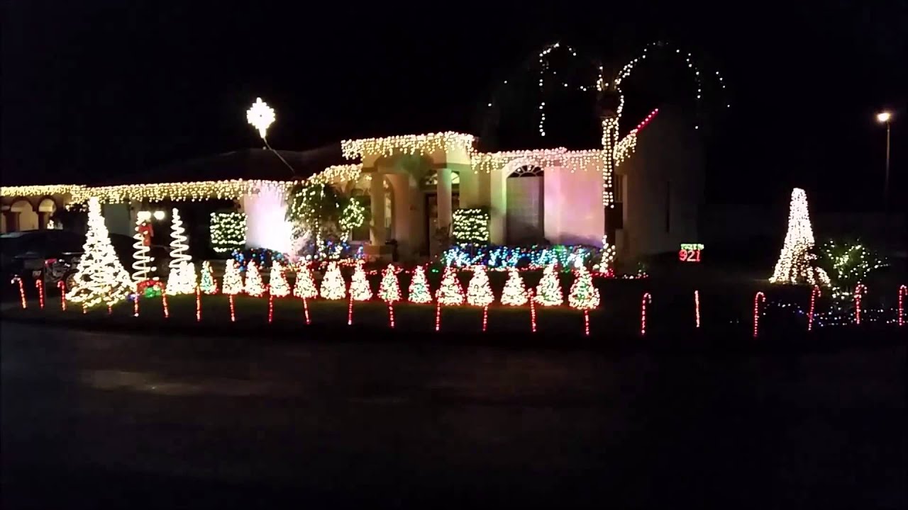 Lewis Christmas Light Show 2014 - YouTube