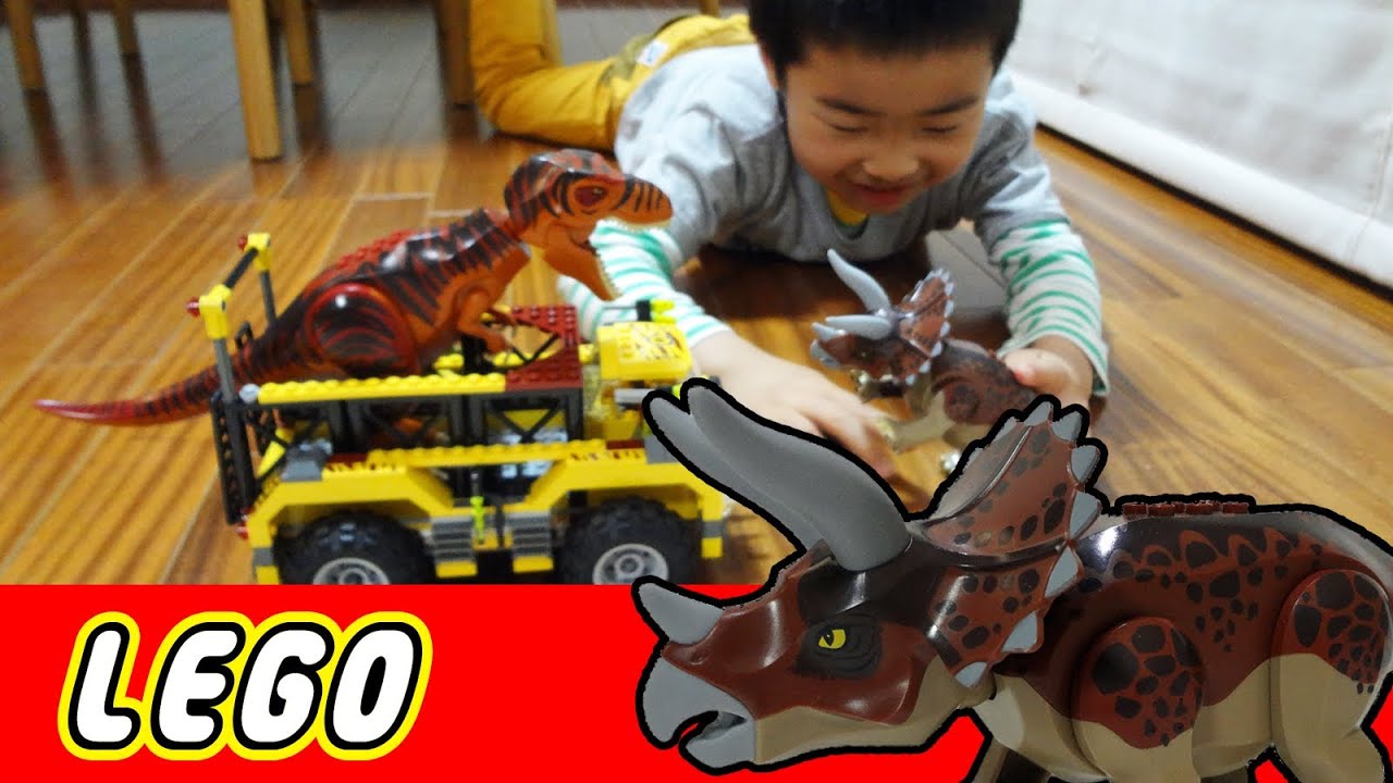 [LEGO DINO 5885] トリケラトプス・トラッパー Triceratops Trapper - YouTube