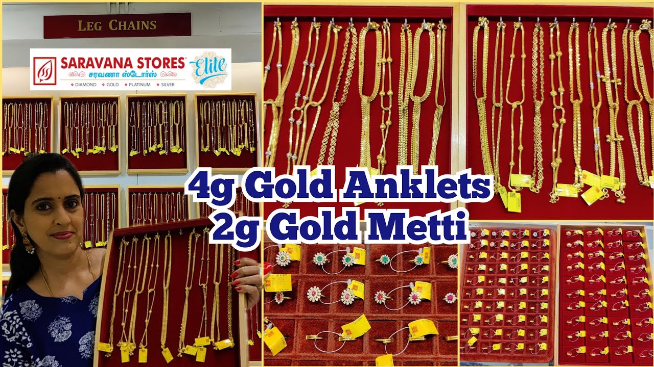 4g Gold Golusu 2g Gold Metti | Dailywear gold anklets/ leg chains ...