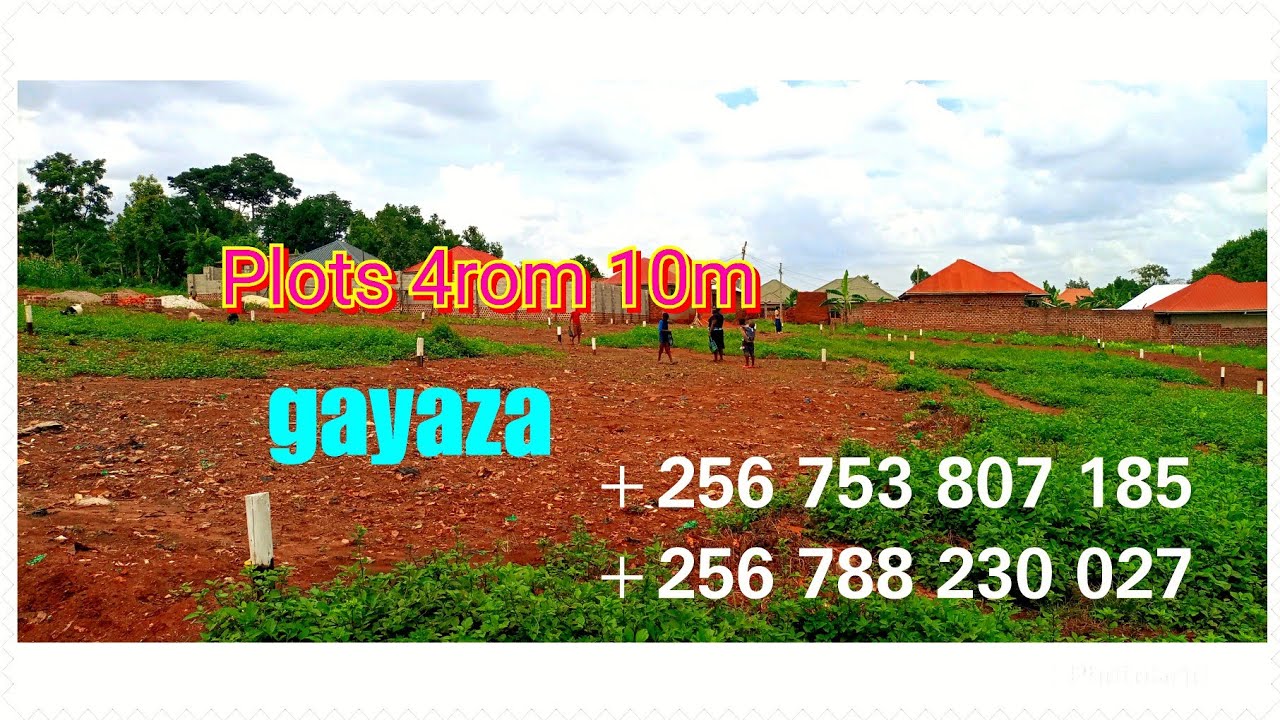 PLOTS FOR SALE 4ROM 10M IN GAYAZA UGANDA IN A DEVELOPED AREAS - YouTube