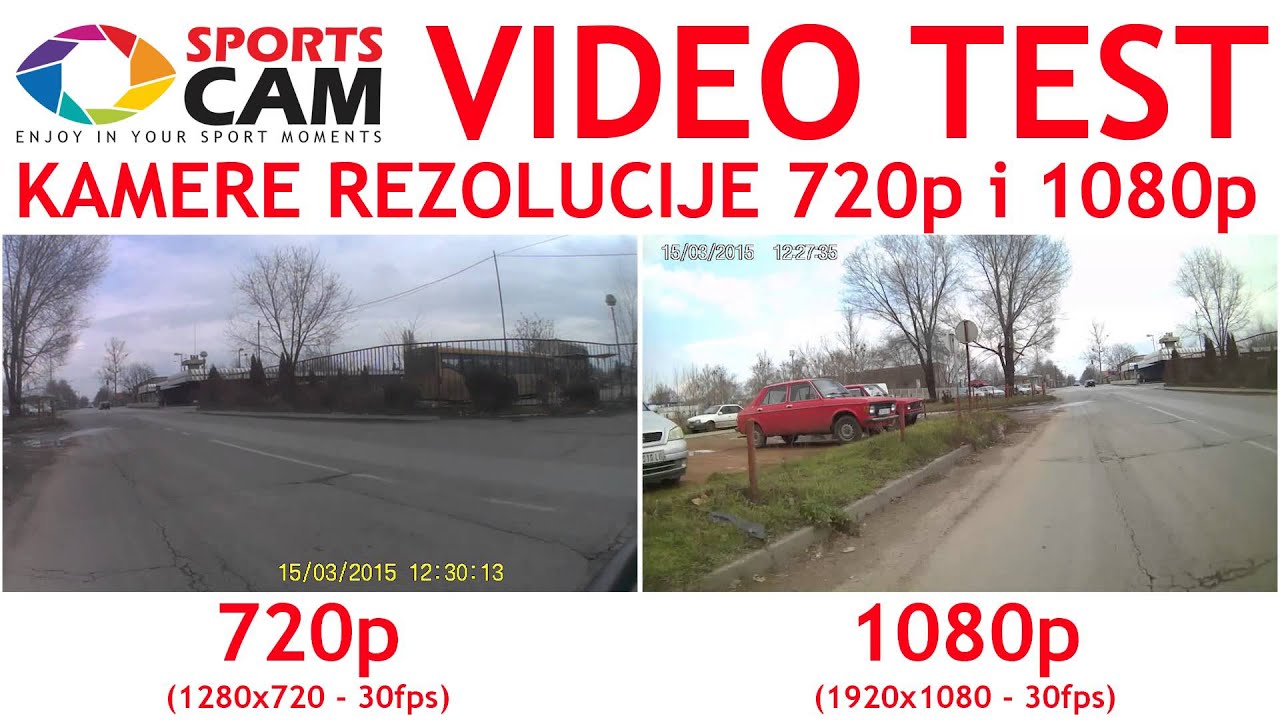 Sports Cam TEST 720p vs 1080p - YouTube