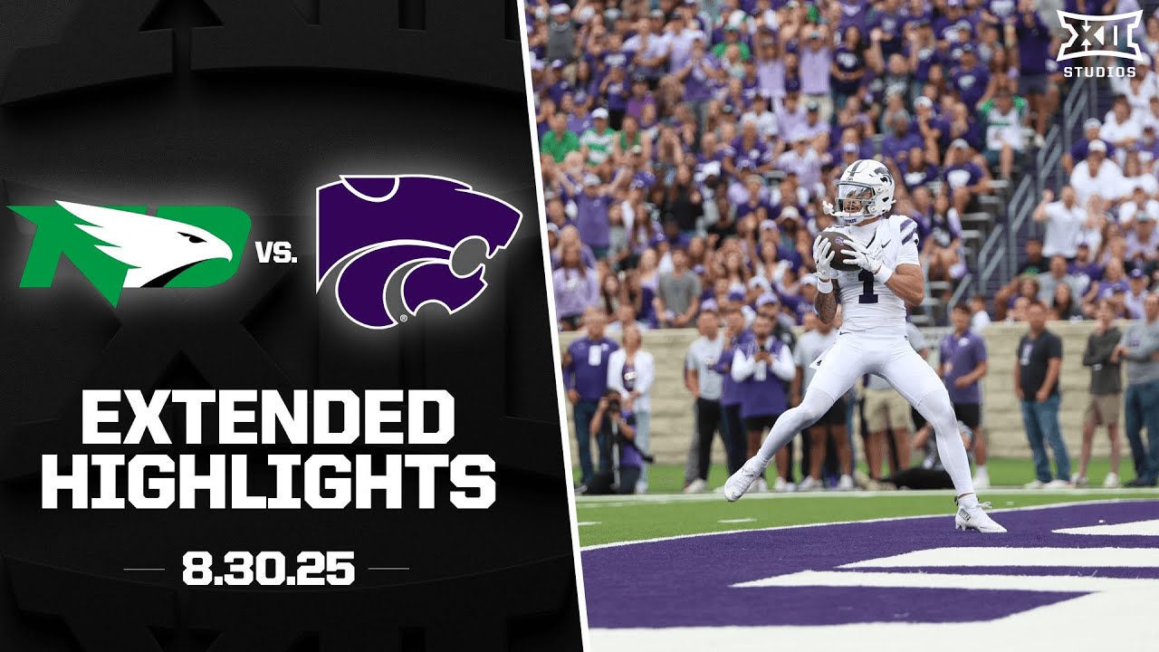 North Dakota vs. #17 Kansas State Extended Highlights | 2025 Big 12 ...