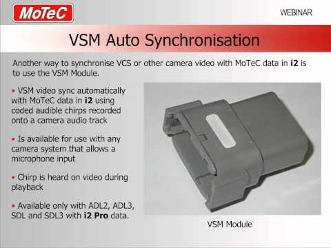 Synchronising a VCS Video with Data