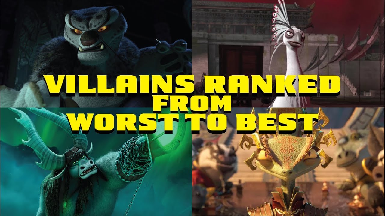 All Kung Fu Panda Villains RANKED! (Worst To Best) - YouTube
