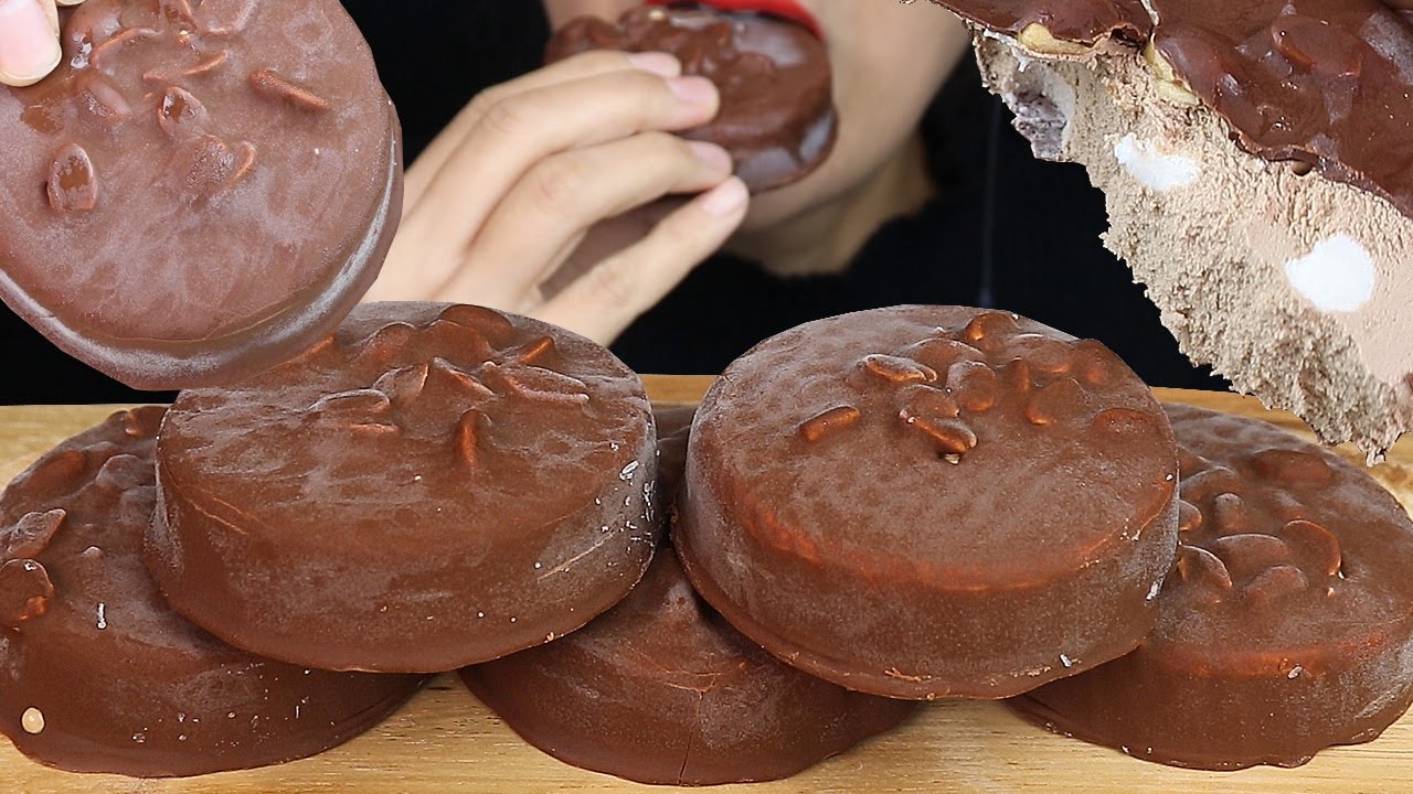 Asmr 구구 아이스크림 리얼사운드 먹방 🍫🍦 Chocolate Covered Icecream Mukbang Youtube