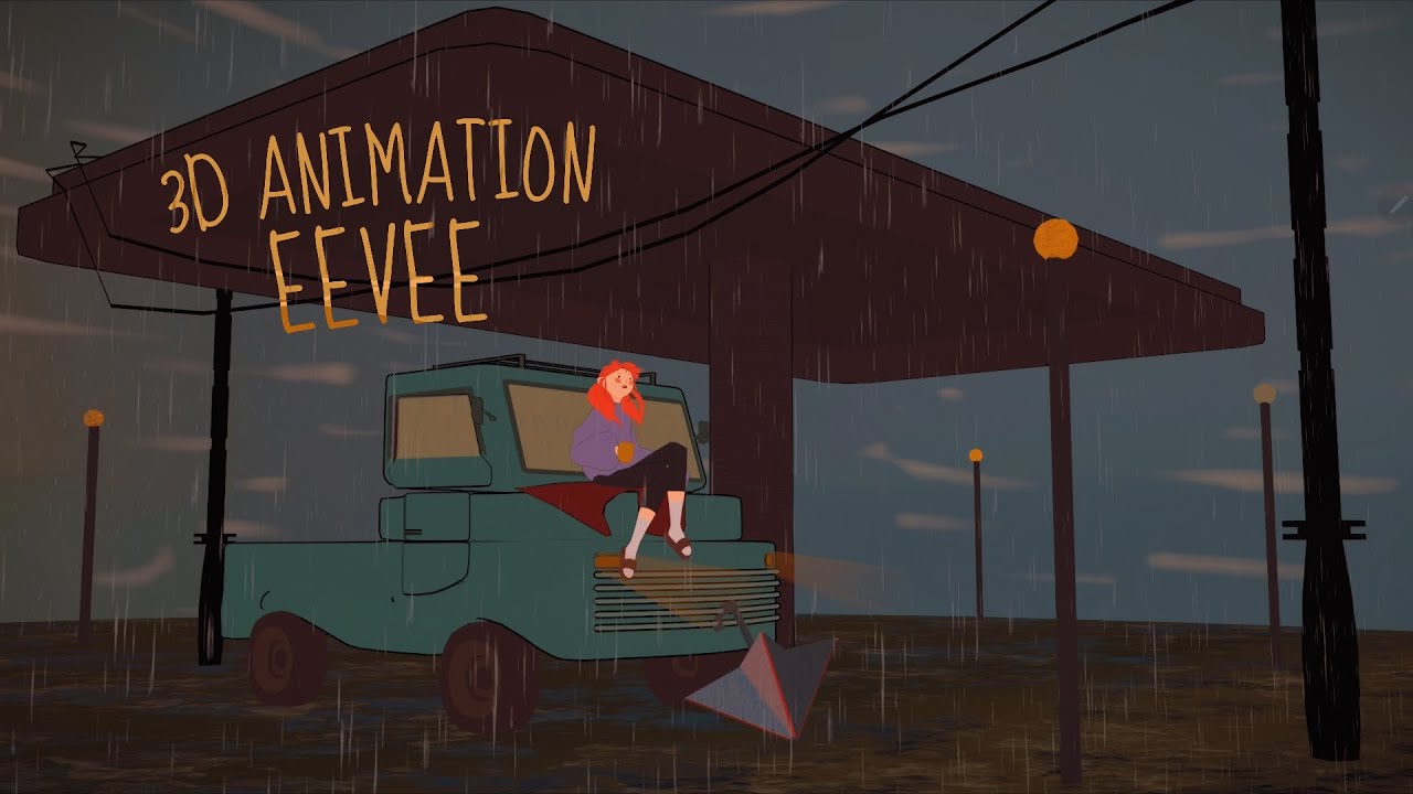 Making 2d Style Animation Loop In Blender Eevee Timelapse Youtube