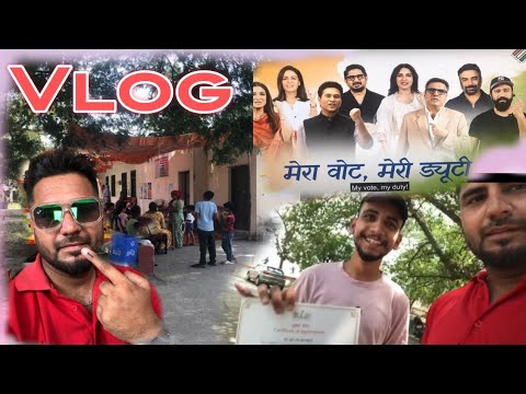 Mera Vote Meri Duty ( ਅਸੀਂ ਤਾਂ ਪਾ ਆਏ ਵੋਟ ) Funny moment full Vlog | Manjit Bains Vlogger - YouTube