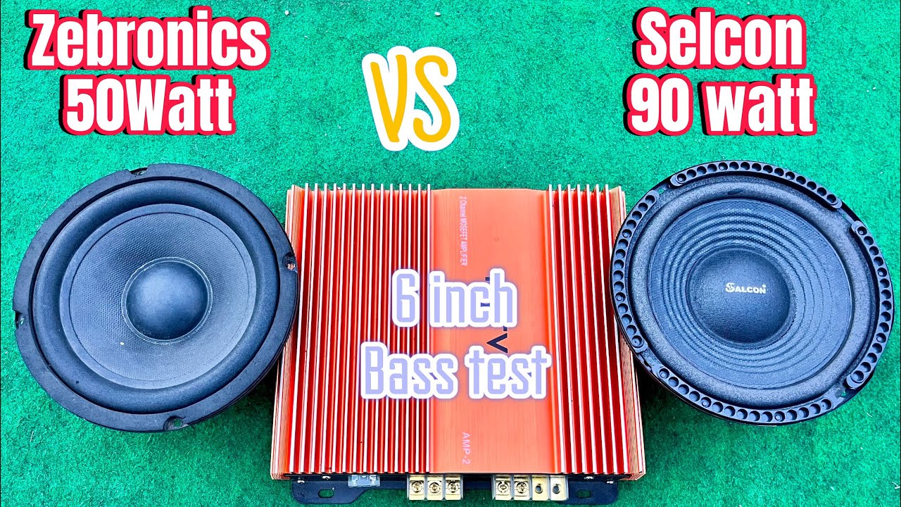 Zebronics 6 inch 50 watt subwoofer VS selcon 6 inch 90 watt subwoofer ...