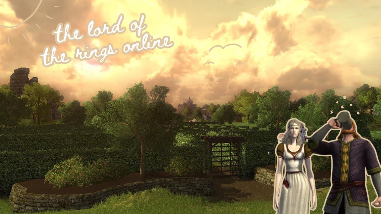 exploring the hedge maze 🌿 ˖° lotro - YouTube