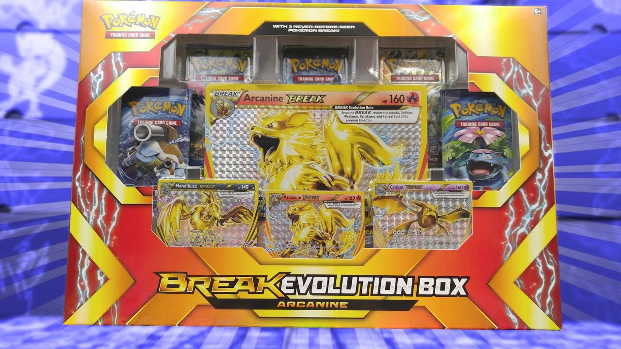 Pokemon Arcanine BREAK Evolution Box Opening Battle vs Pokebault! - YouTube