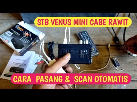 Cara pasang dan scan otomatis stb Venus mini cabe rawit | cara mencari siaran tv digital Venus ...