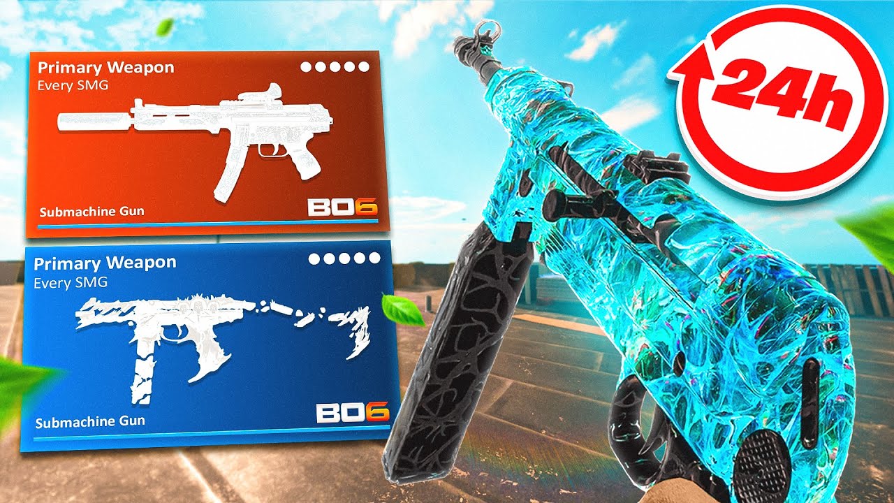 40 KILLS with EVERY BO6 SMG in 24 HOURS.. (COD CHALLENGE) - YouTube