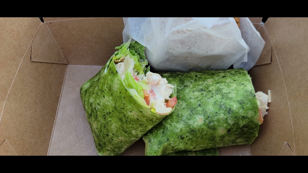Chicken Bacon Spinach Wrap Review Go Fresh Cafe Fright Fest Six Flags ...