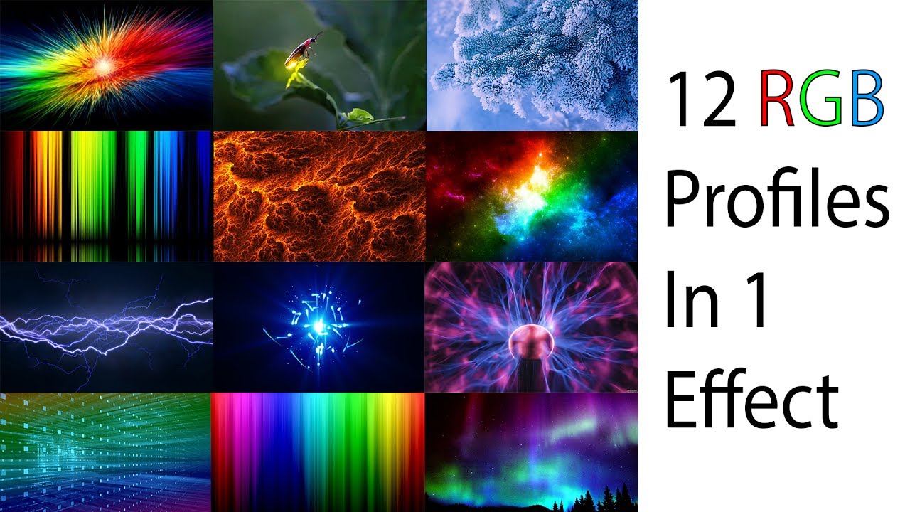Twelve RGB Profiles In One RGB Profile - YouTube