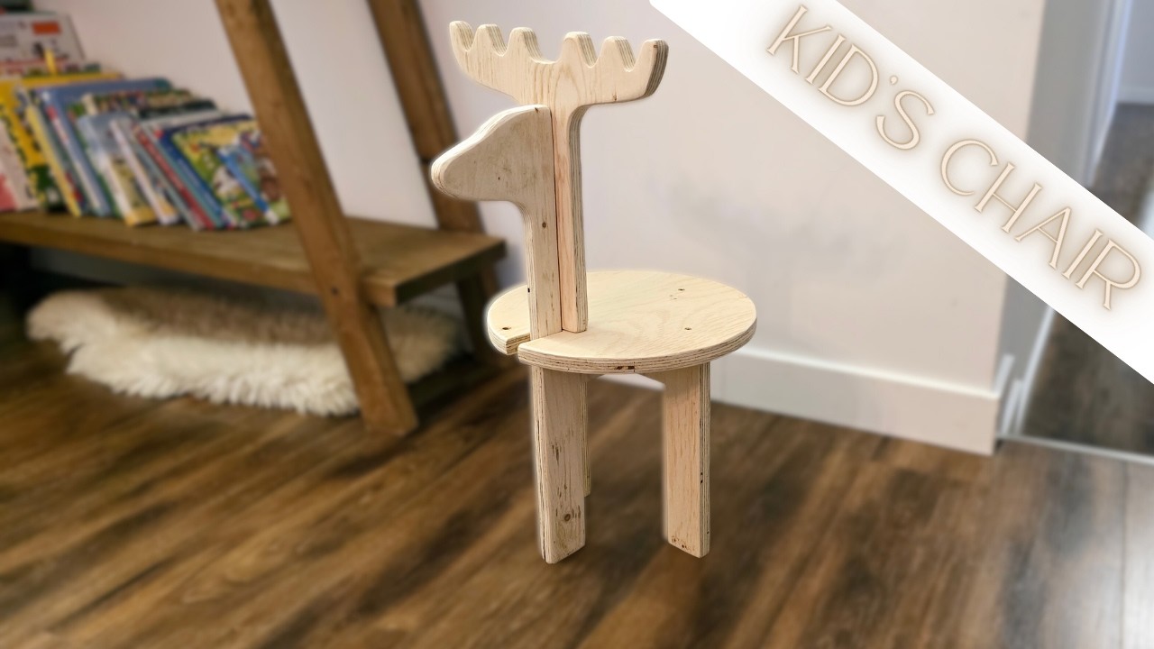 I Made a Tiny Moose Chair for the Kid's! - YouTube