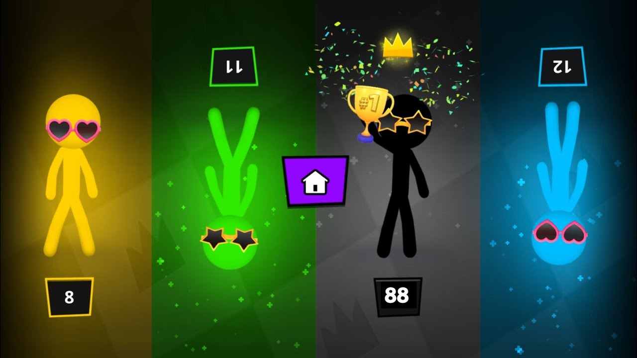 Indonesian vs Brazil vs Turkey vs Norway 🇧🇷 stickman party games 🥳 ...