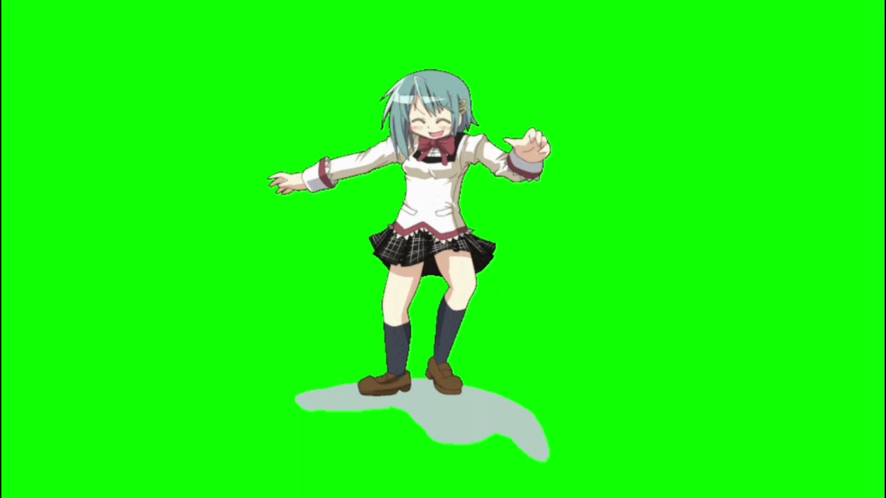 ️GREEN SCREEN EFFECTS: anime school girl dancing - YouTube