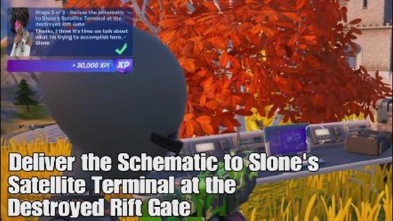 Deliver the Schematic to Slone's Satellite Terminal at the Destroyed ...