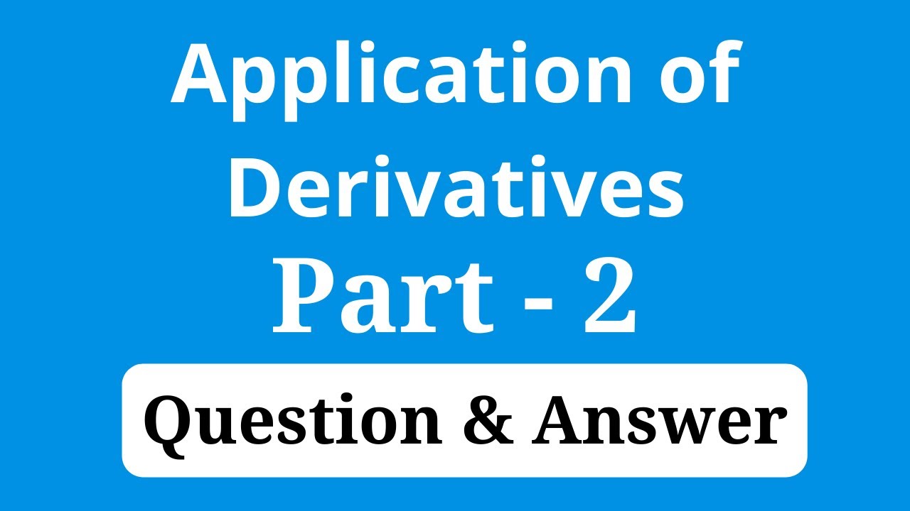 How To Find Rate Of Change Using Derivatives Part 1 YouTube How To Find Rate Of Change Using Derivatives Part 1 YouTube