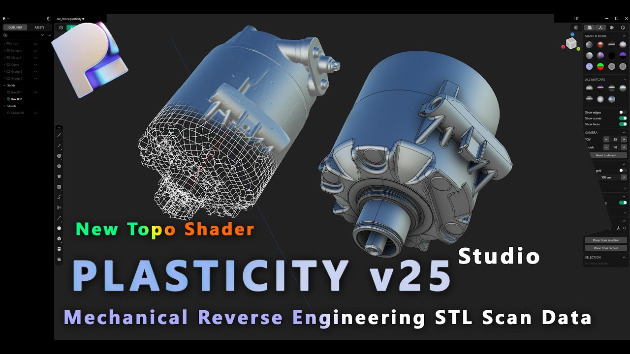 Mechanical Reverse Engineering STL Scan Data in Plasticity 2025 beta ...