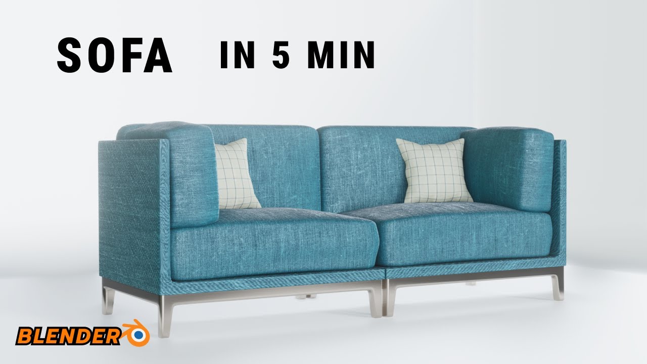 How to Make a Sofa in Blender 2.9 - YouTube