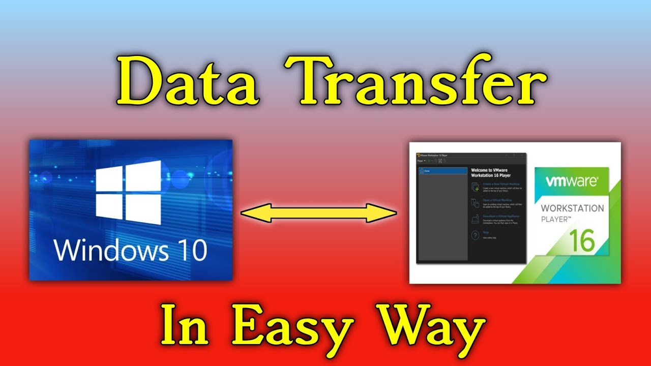 How to Transfer data between VMware and main OS - YouTube