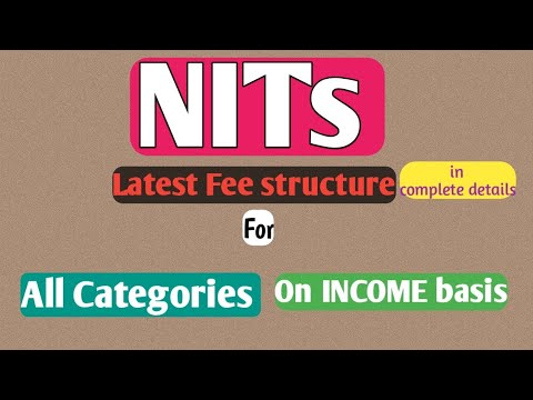 NITs B.tech latest fee structure in detail according to all Categories ...