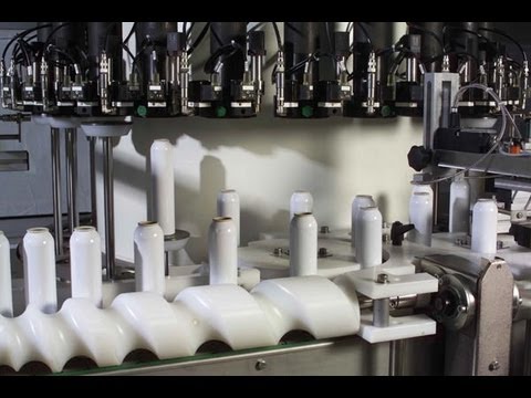aerosol filling capping packaging production line aerosol packing with ...