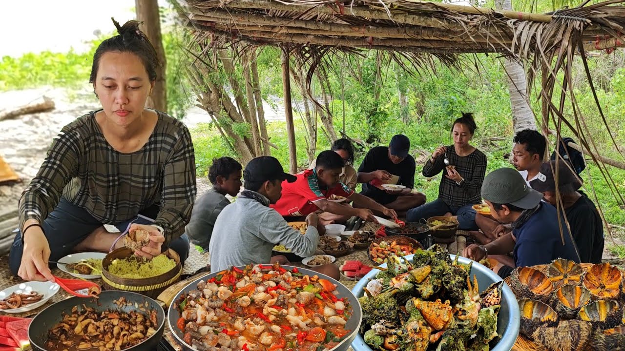 Hari ke 13 di PULAU TERPENCIL Catch & Cook Kerang Mutiara, Gurita, Ikan ...