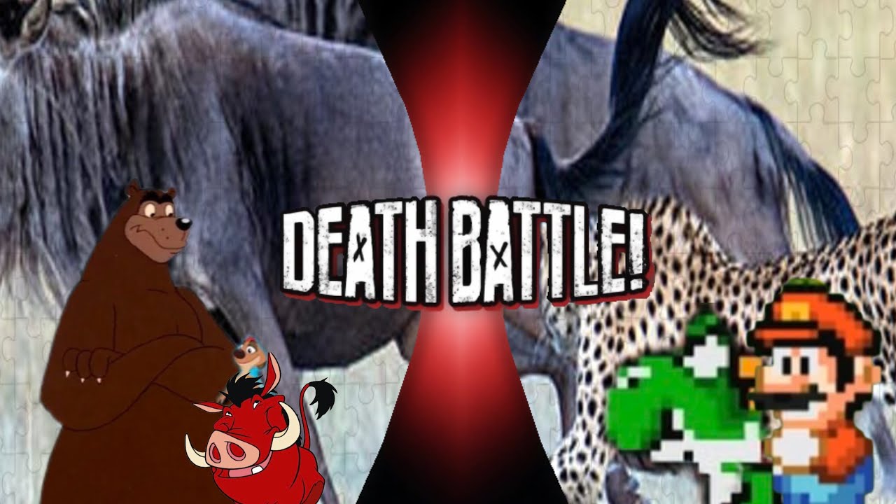 death battle trailer smolder the bear, timon and pumbaa vs mario and ...
